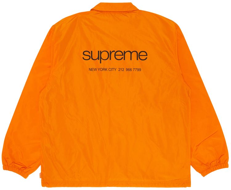 Buy Supreme NYC Coaches Jacket 'Orange' - FW23123 ORANGE | GOAT