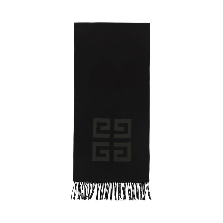 Achetez des Givenchy Tassel Trim Monogram Scarf 'Khaki/Black' - GV4518 ...