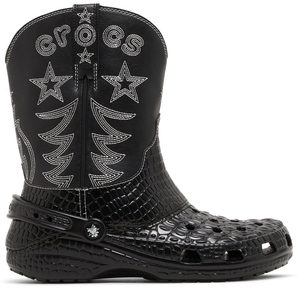 Buy Crocs Classic Cowboy Boot 'Black' - 208695 001 | GOAT