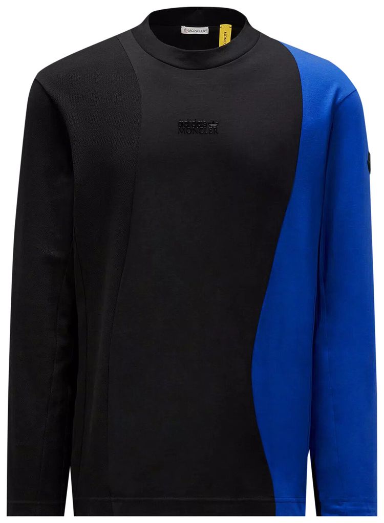 Buy Moncler x adidas Jersey Long-Sleeve T-Shirt 'Black/Blue' - IN9405 ...
