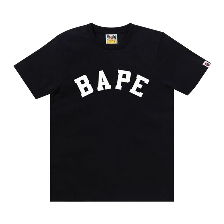 Buy BAPE Logo Tee #2 'Black' - 1J80 210 080 BLACK | GOAT