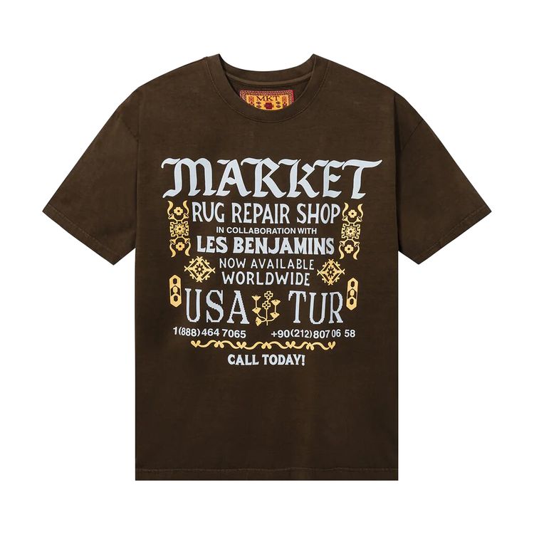 Buy Market Repair Shop T-Shirt 'Chocolate' - 399001607 CHOC | GOAT