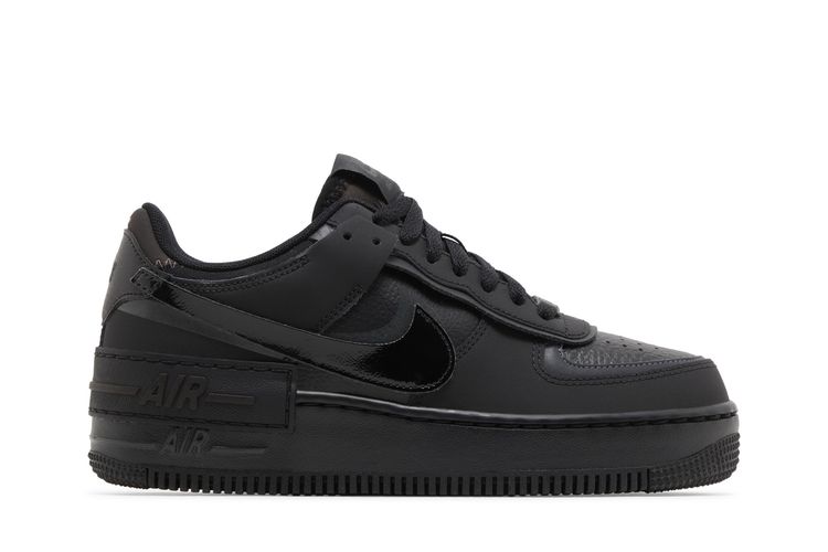 Buy Nike Wmns Air Force 1 Shadow 'Triple Black' - FB7582 001 | GOAT