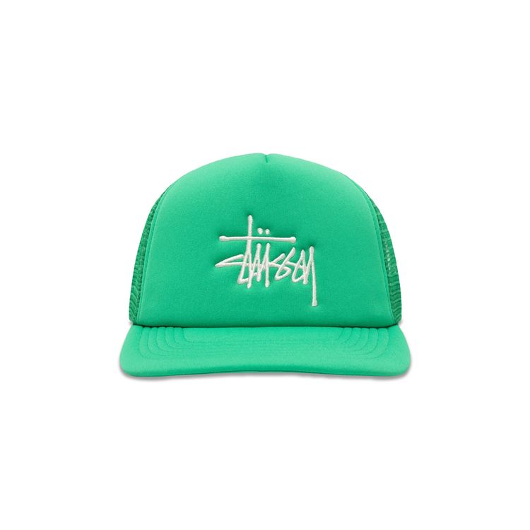 Buy Stussy Trucker Big Basic Snapback 'Kelly Green' - 1311088 KELL | GOAT