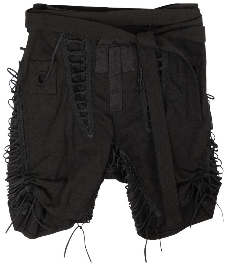 Buy Saint Laurent Laced Panel Shorts 'Black' - 512783 Y822J 1000 | GOAT