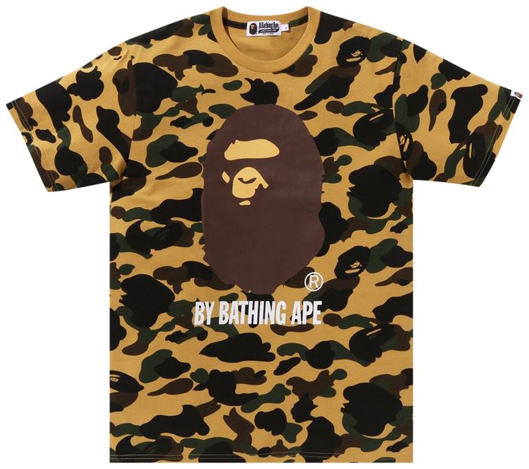 Buy BAPE 1st Camo By Bathing Ape Tee 'Yellow' - 1J80 109 012 YELLOW | GOAT
