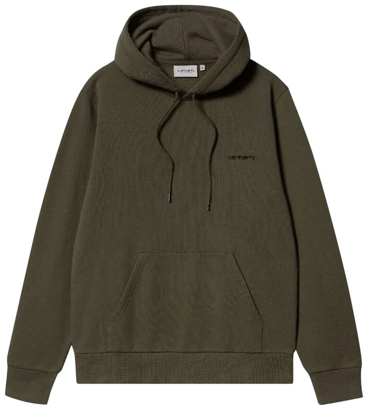 Buy Carhartt Wip Script Embroidery Sweatshirt Hoodie Green I032693
