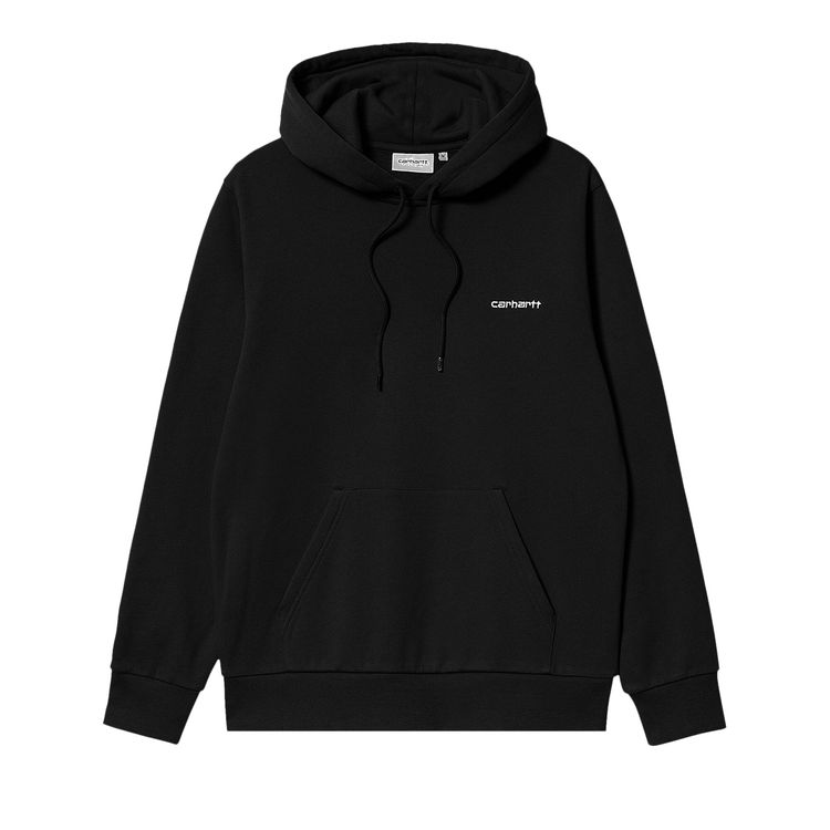 Buy Carhartt Wip Hooded Script Embroidery Sweatshirt Black I032693