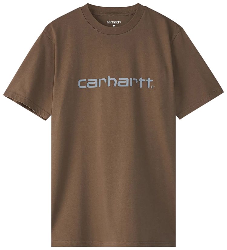 Buy Carhartt Wip Short Sleeve Script T Shirt Brown I031047 Brow Goat