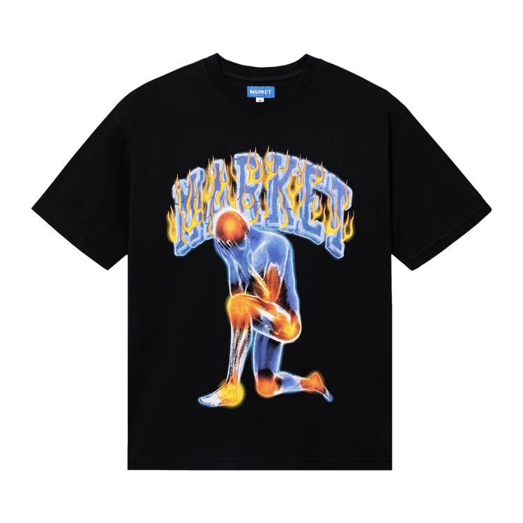Buy Market Icy Hot T-Shirt 'Washed Black' - 399001584 WASH | GOAT
