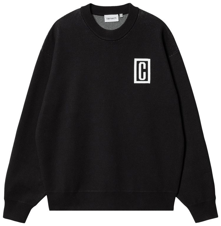 Buy Carhartt Wip Built Sweater Black I032305 Blac Goat Au