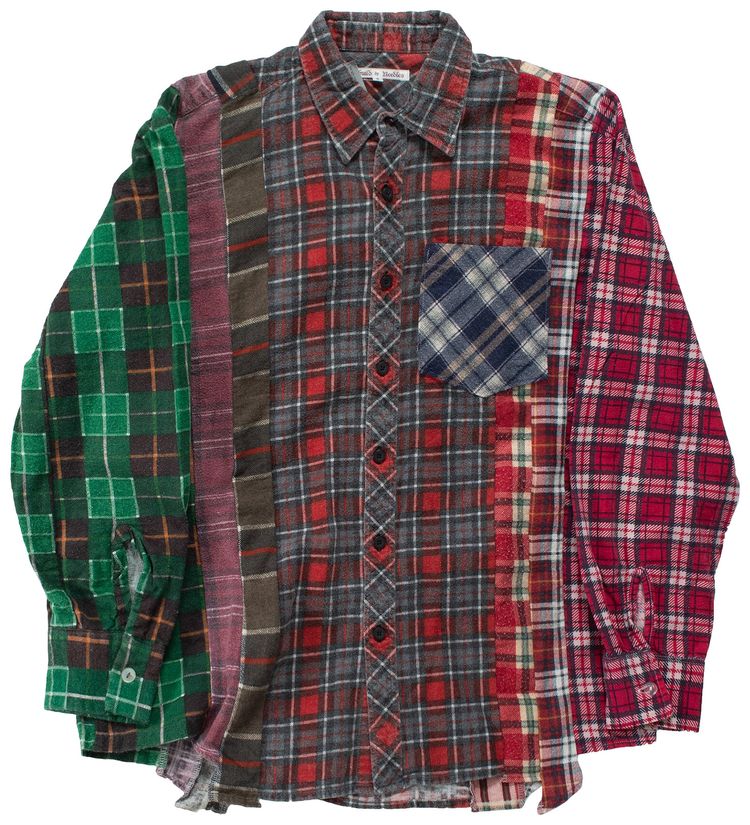 Buy Needles 7 Cuts Flannel Shirt 'Multicolor' - NS302 MULT2 | GOAT AU