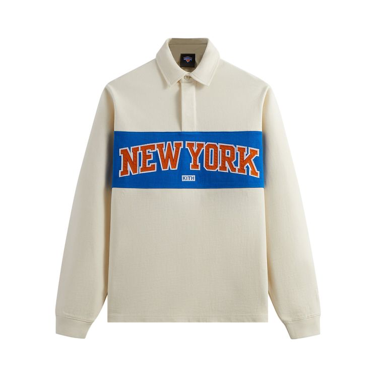 Buy Kith For The New York Knicks Long-Sleeve Rugby Shirt 'Silk ...