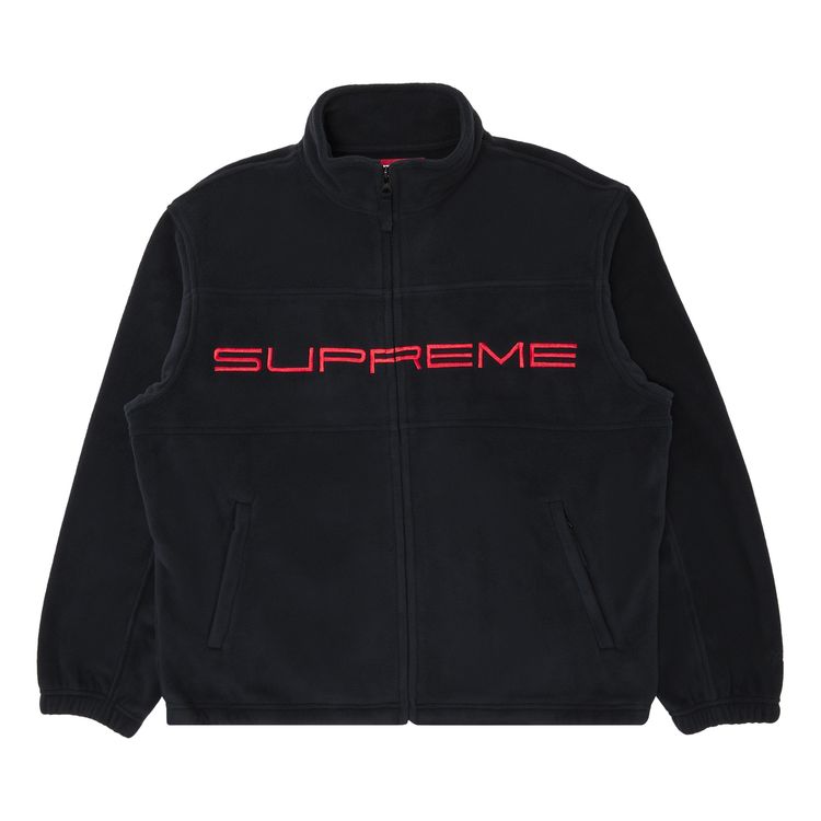 Buy Supreme Polartec Zip Jacket 'Black' - FW23J101 BLACK | GOAT