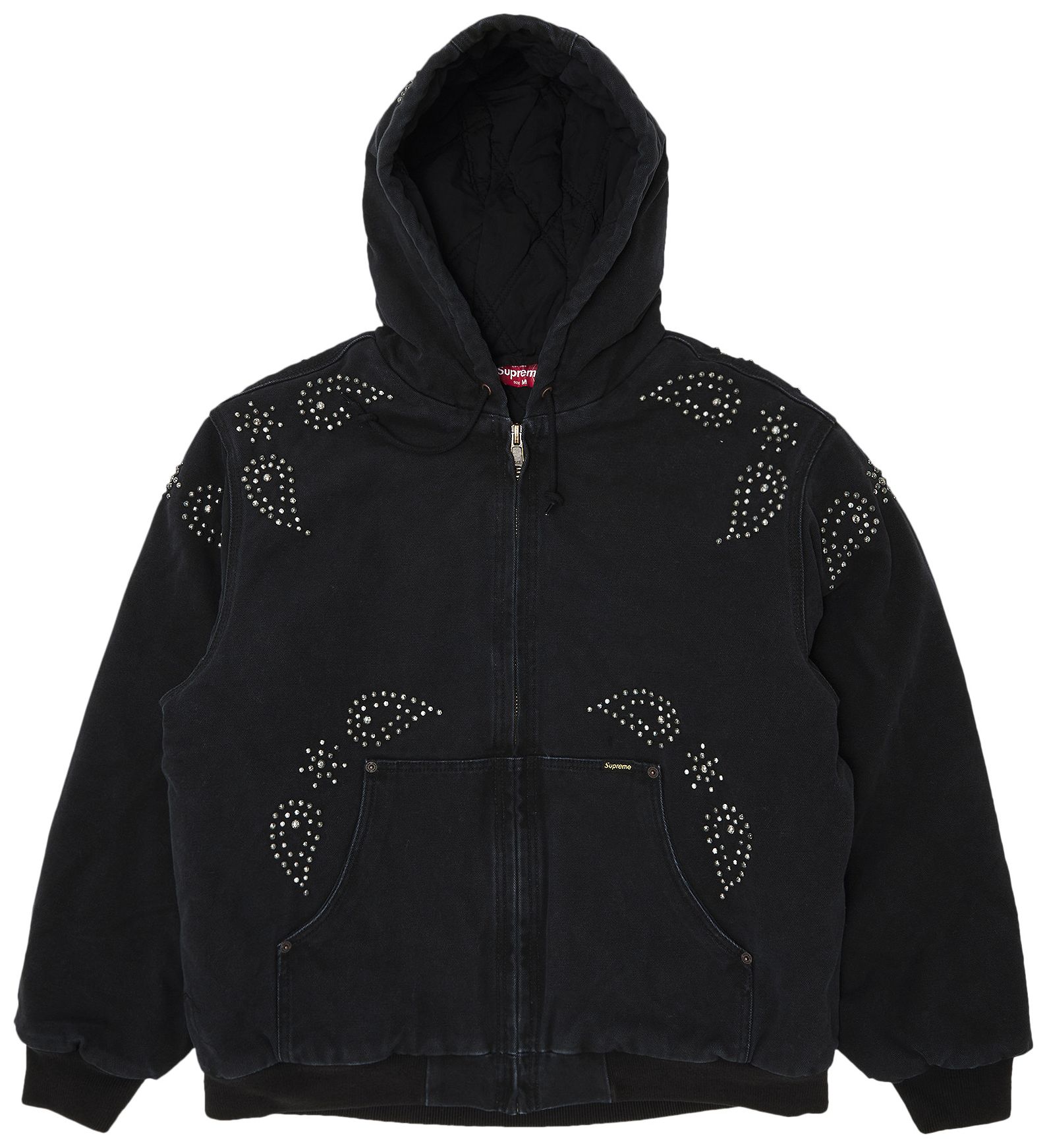 Buy Supreme Paisley Studded Work Jacket 'Black' - FW23J106 BLACK | GOAT