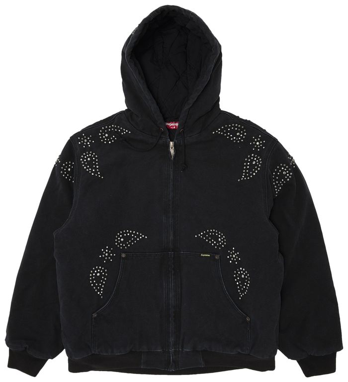 Buy Supreme Paisley Studded Work Jacket 'Black' - FW23J106 BLACK | GOAT