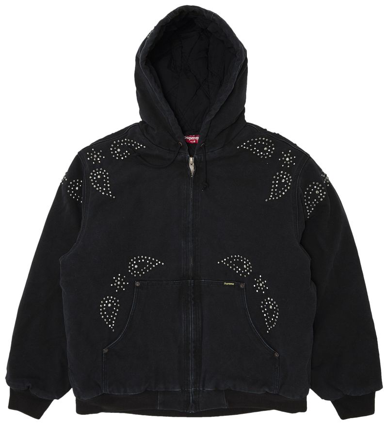 Buy Supreme Paisley Studded Work Jacket 'Black' - FW23J106 BLACK | GOAT