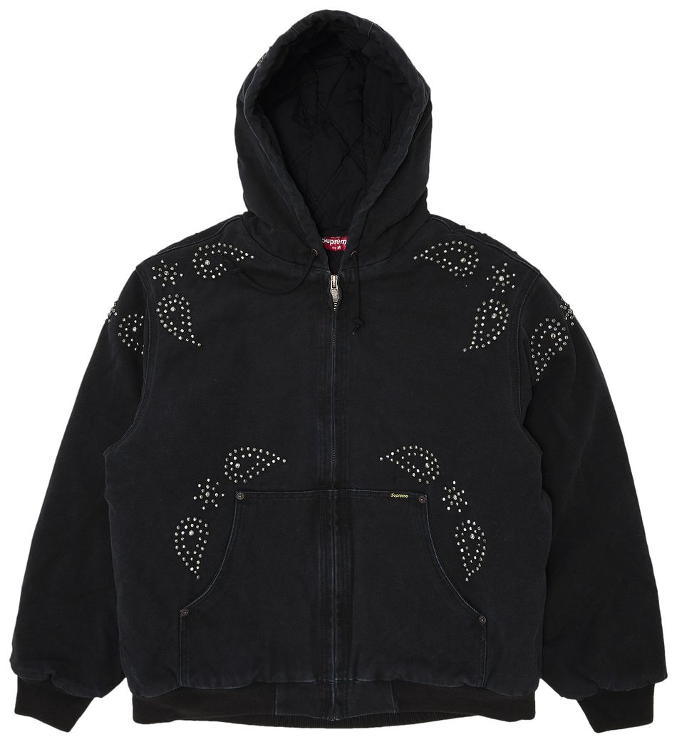 Buy Supreme Paisley Studded Work Jacket 'Black' - FW23J106 BLACK | GOAT