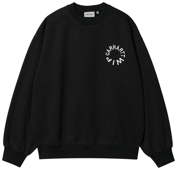 Buy Carhartt Wip Work Varsity Sweat Blackwash I032453 Blac Goat