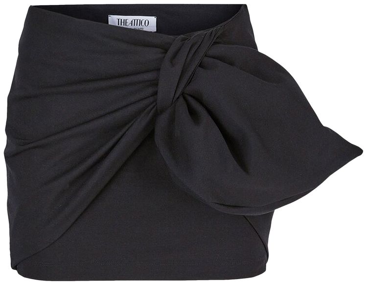 Buy The Attico Daiki Skirt Black 237wcs162 Ry02 100 Goat