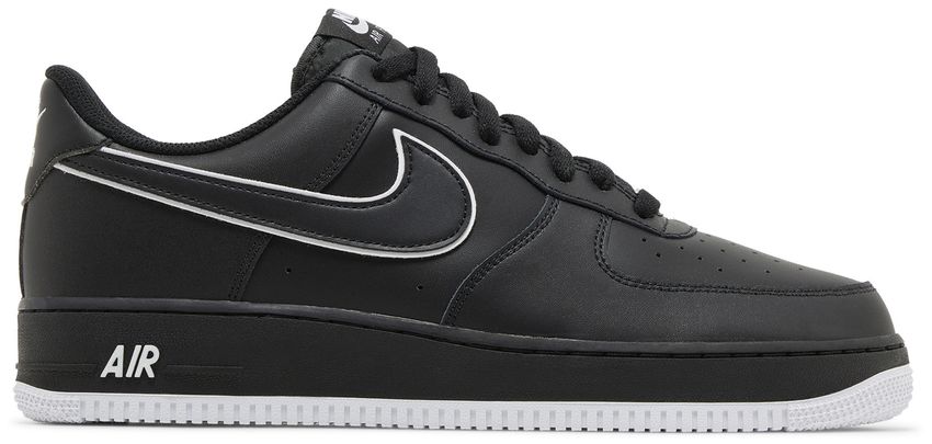 Buy Nike Air Force 1 '07 'Black White Outlined Swoosh' - DV0788 002 | GOAT