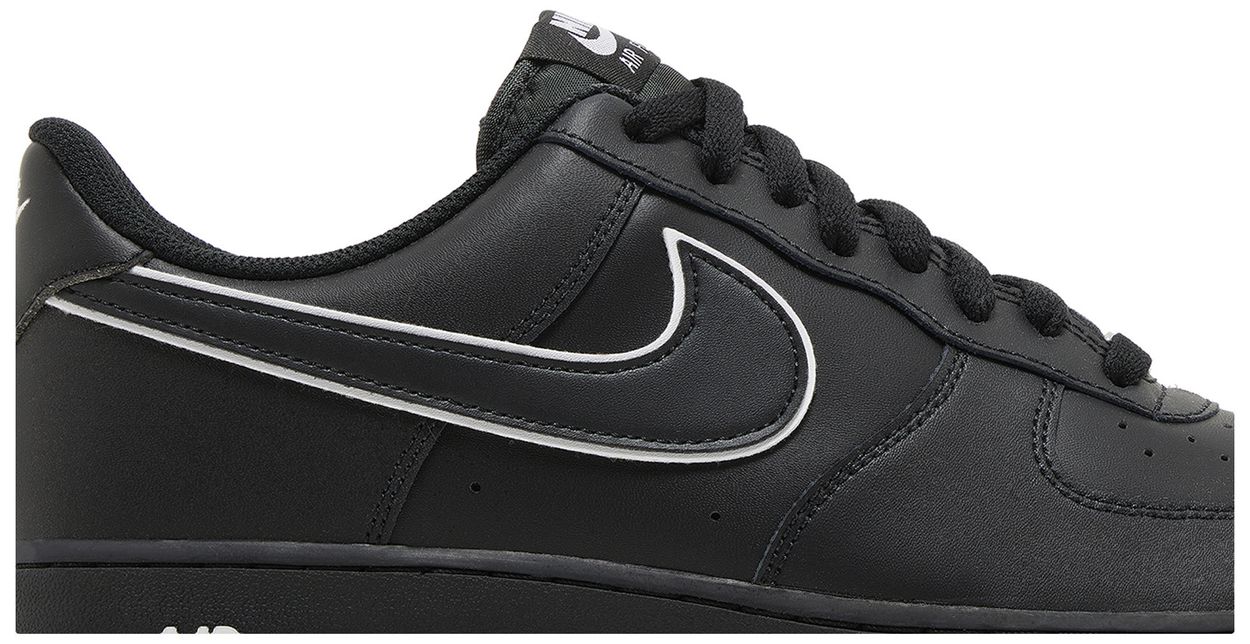 Buy Nike Air Force 1 '07 'Black White Outlined Swoosh' - DV0788 002 | GOAT