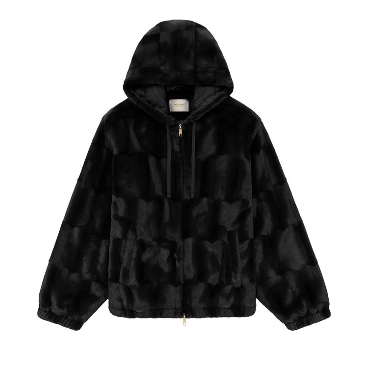Buy Aimé Leon Dore Full Zip Fur Hoodie 'Jet Black' - FW23WJ054 JET | GOAT