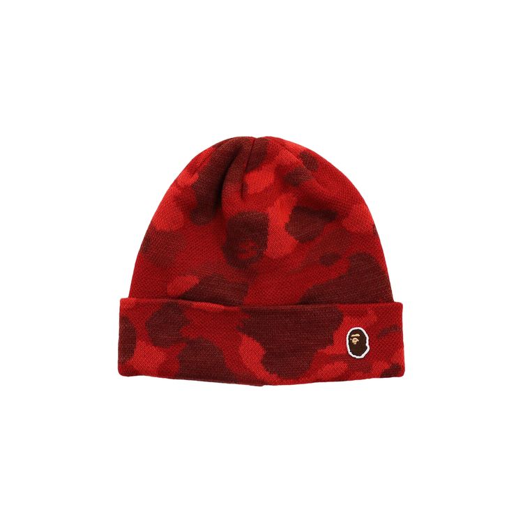Buy BAPE Color Camo Knit Cap 'Red' - 1H70 180 008 RED | GOAT