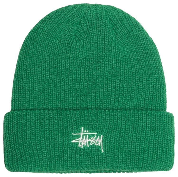 Buy Stussy Basic Cuff Beanie 'Kelly Green' - 1321019 KELL | GOAT