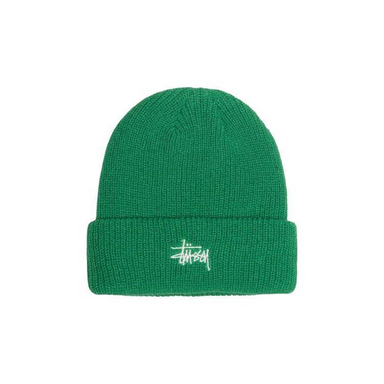 Buy Stussy Basic Cuff Beanie 'Kelly Green' - 1321019 KELL | GOAT CA