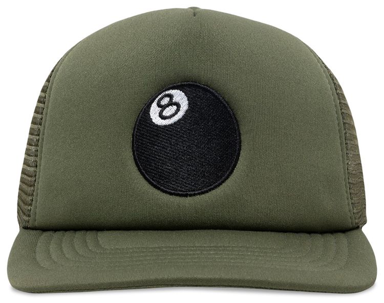 Buy Stussy 8 Ball Trucker Cap 'Olive' - 1311089 OLIV | GOAT