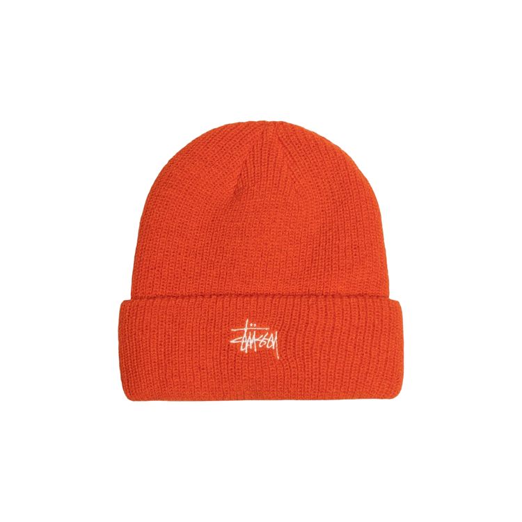 Buy Stussy Basic Cuff Beanie 'Habanero' - 1321019 HABA | GOAT