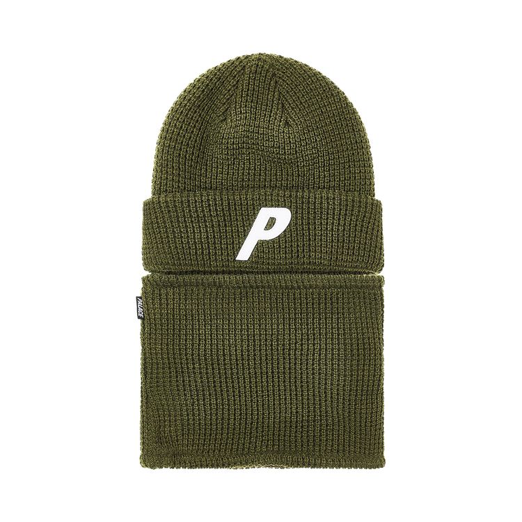Buy Palace Zip Off Facewarmer P Beanie 'The Deep Green' - P25BN066 | GOAT