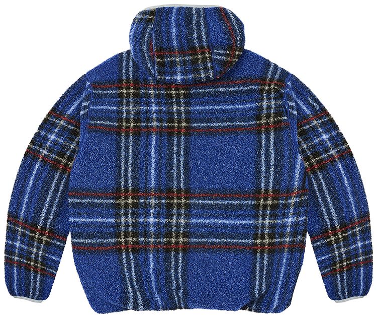 Buy Palace Reversible Check Fleece Jacket 'Blue' - P25JK129 | GOAT