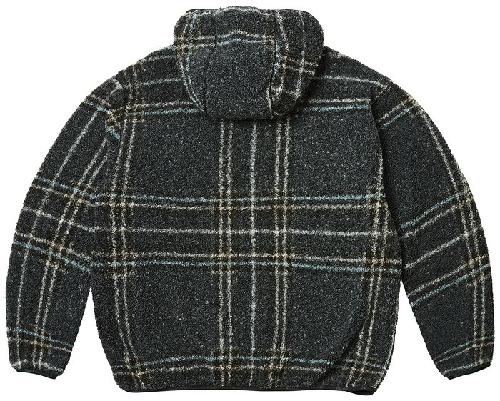 Buy Palace Reversible Check Fleece Jacket 'Black' - P25JK113 | GOAT