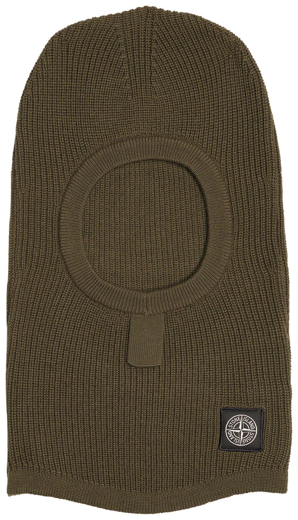 Buy Stone Island Patch Logo Wool Balaclava 'Olive' - 7915N11C3 V0058 | GOAT