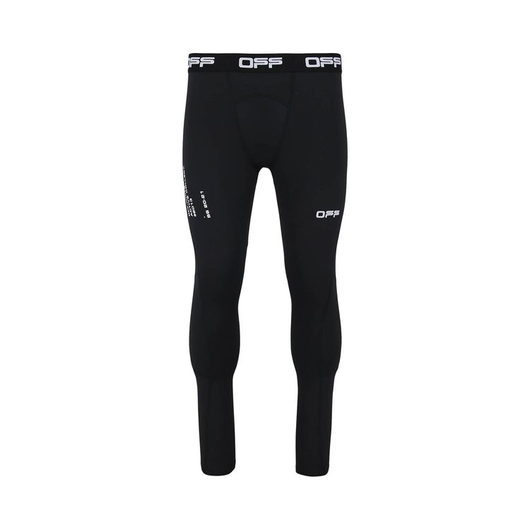 Buy Off-White Technical Fabric Leggings 'Black/White ...