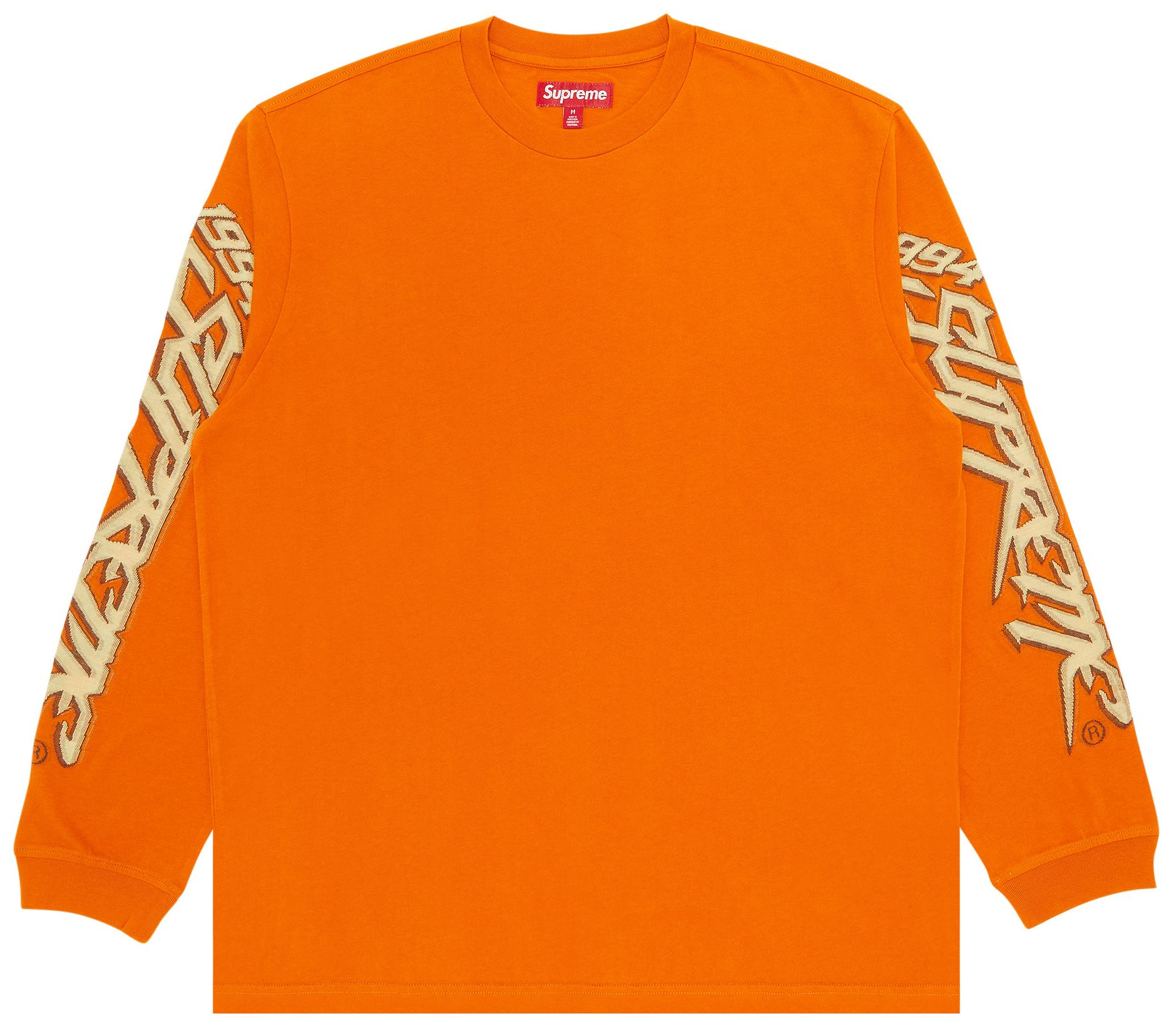 Buy Supreme Racing Intarsia Long-Sleeve Top 'Burnt Orange' - FW23KN43 ...