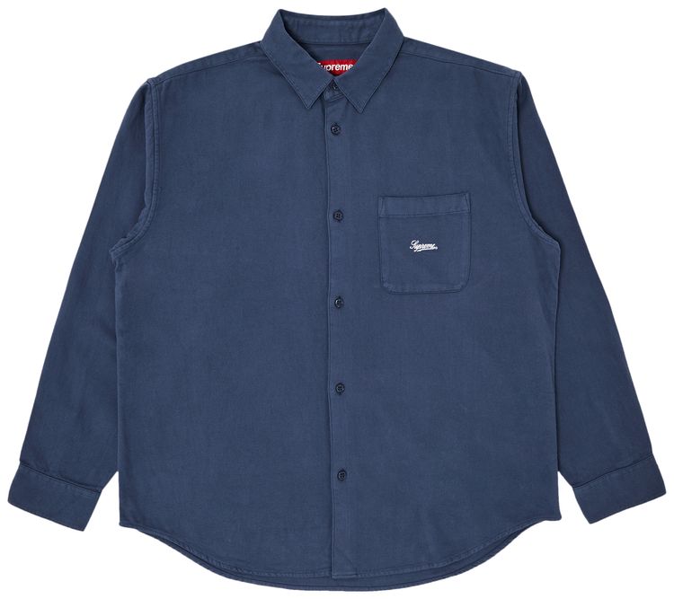 Buy Supreme Flannel Shirt 'Dark Slate' - FW23S10 DARK SLATE | GOAT