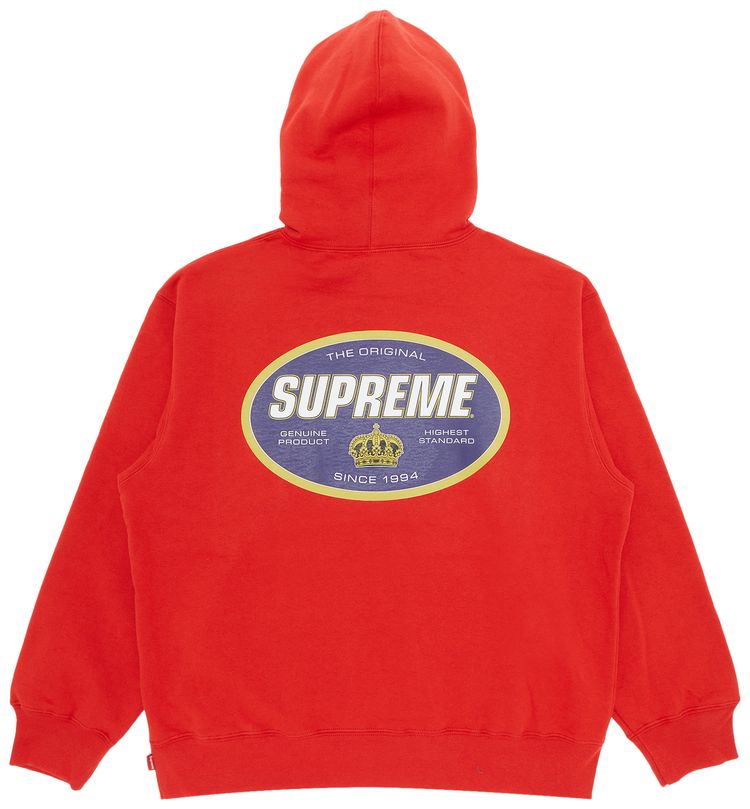 Buy Supreme Crown Hooded Sweatshirt 'Burnt Red' - FW23SW116 BURNT RED ...