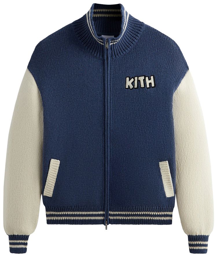 Buy Kith For Mickey & Friends Wyona Full Zip Sweater 'Heather Indigo ...
