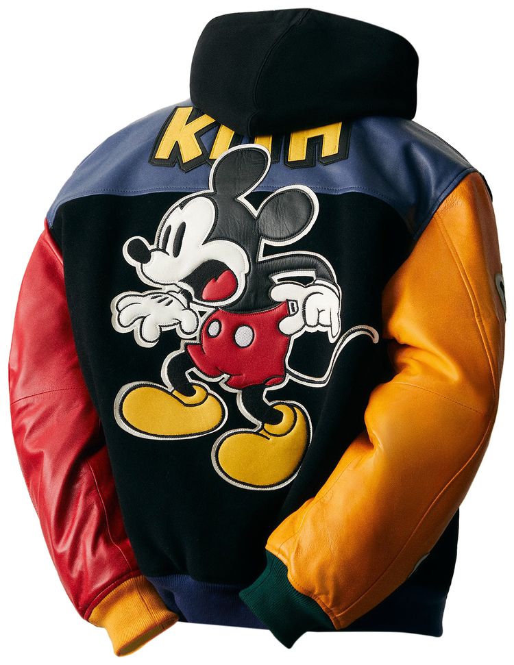 Buy Kith For Mickey & Friends Wool Varsity Jacket 'Black' - KHM010505 ...