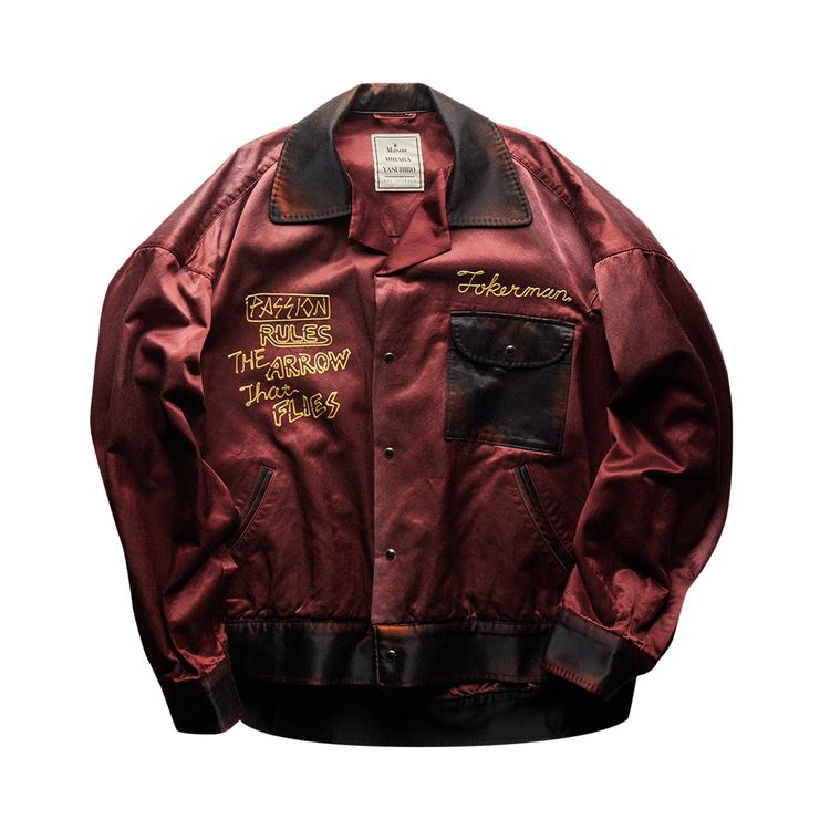 Buy Maison Mihara Yasuhiro Car Club Jacket 'Bordeaux' - J11BL062 BORD ...