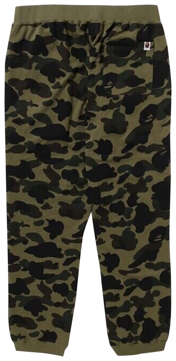 Buy BAPE 1st Camo Sweatpants 'Green' - 1J80 152 002 GREEN | GOAT