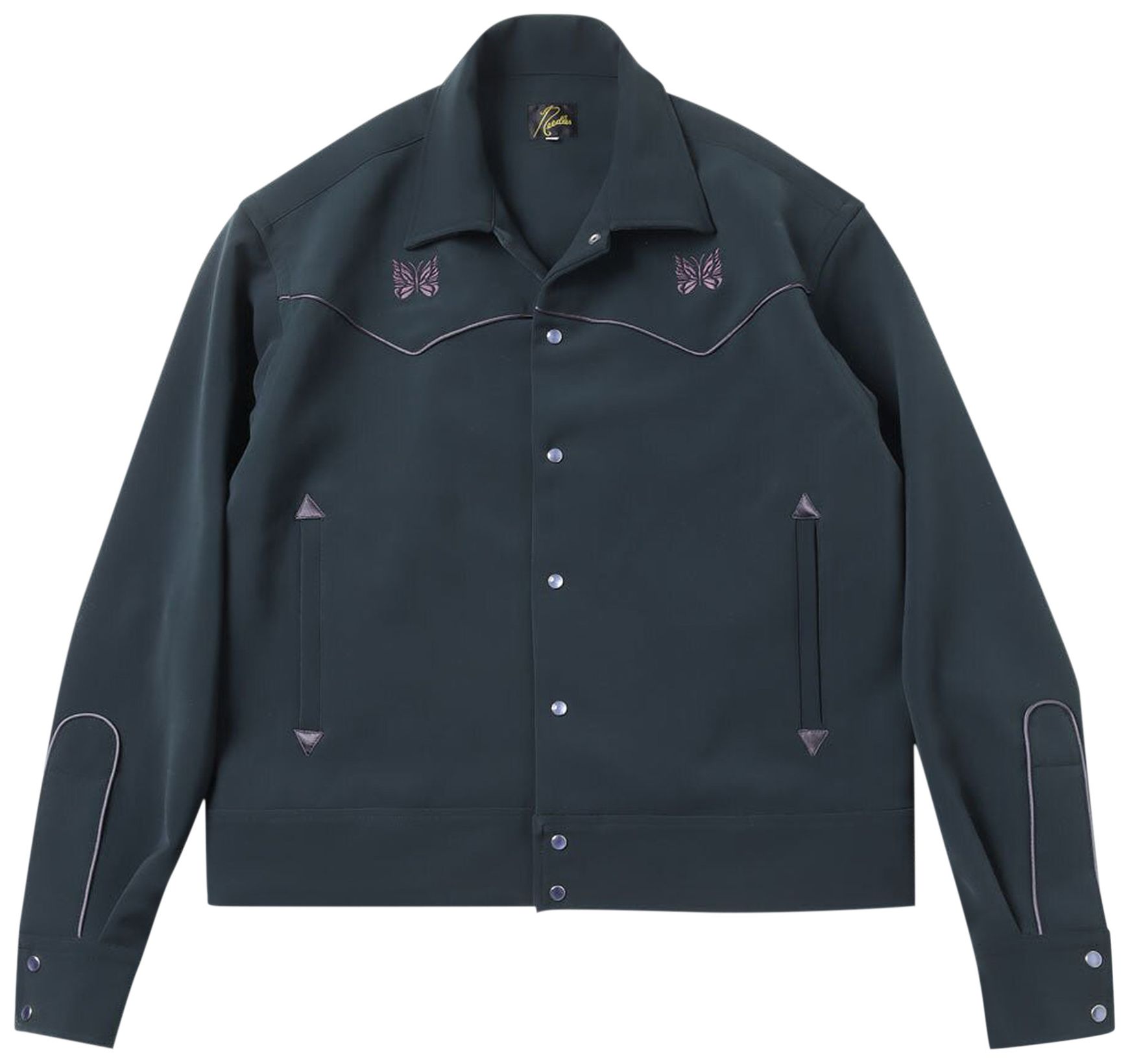 Buy Needles Piping Cowboy Jacket 'Green' - NS150 GREE | GOAT