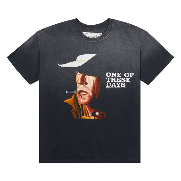 Buy One Of These Days Just For A Visit Tee 'Black' - 02A 10 017 | GOAT