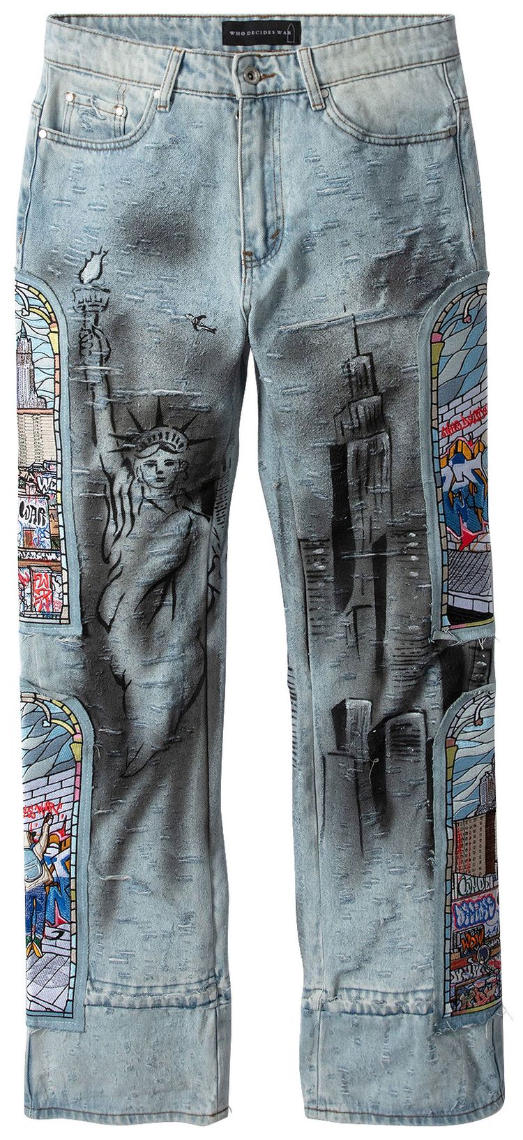 Buy Who Decides War Dual Patch Pocket Pant 'Sky' - AW23 DNM 008 SKY | GOAT