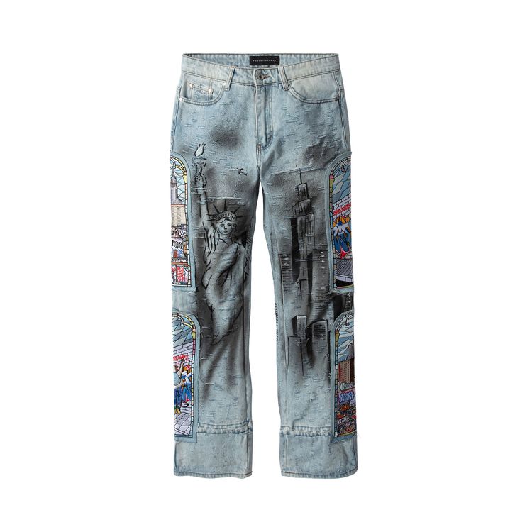 Buy Who Decides War Dual Patch Pocket Pant 'Sky' - AW23 DNM 008 SKY | GOAT