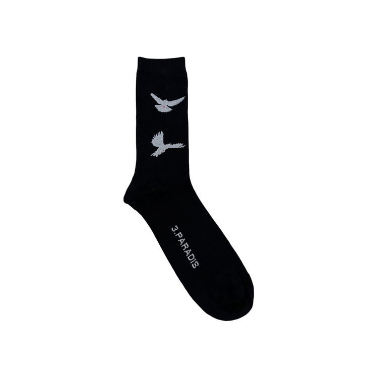 Buy 3.PARADIS Freedom Dove Socks 'Black' - SS23109 BLAC | GOAT