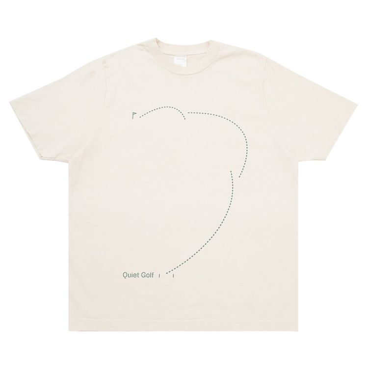 Buy Quiet Golf Strokes T-Shirt 'Bone' - QG SS23 13 BONE | GOAT